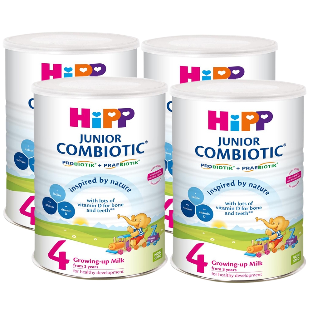 Combo 4 lon Sữa HiPP 4 Junior Combiotic 800g (từ 3 tuổi) giá siêu tiết