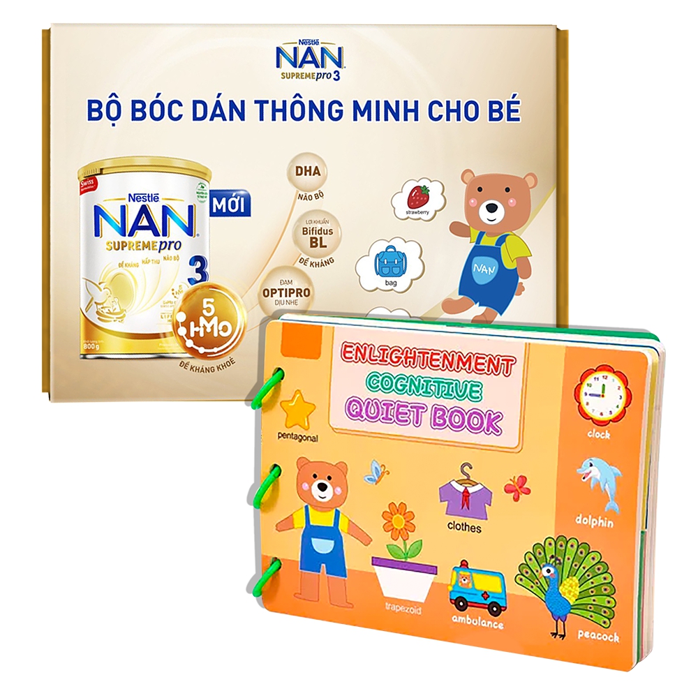 QT Nestle - Bộ bóc dán thông minh cho bé | Phiếu và Quà tặng