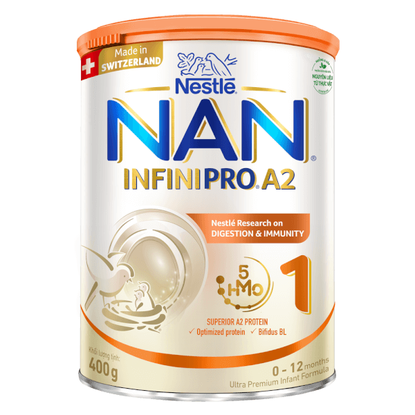 Sữa NAN INFINIPRO A2 số 1 400g (0-12 tháng tuổi) giá tốt