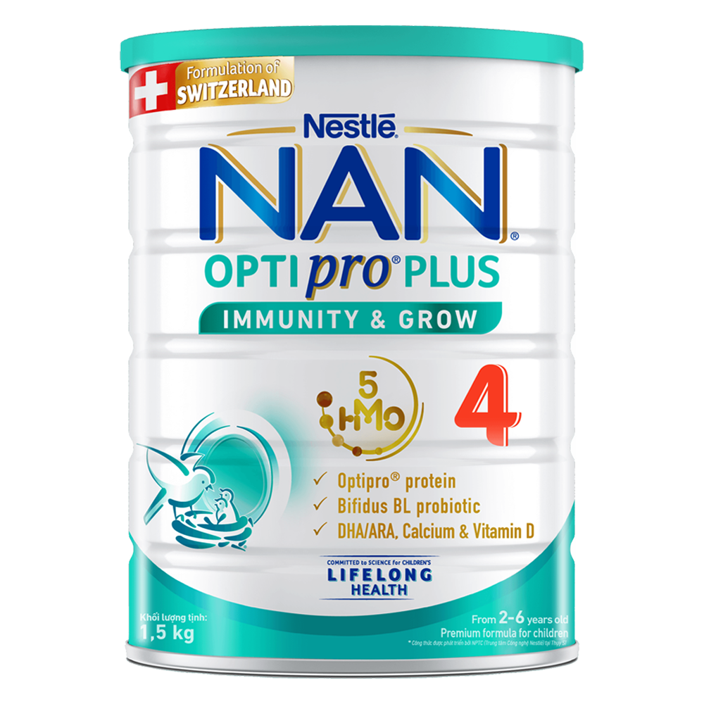 Sữa Nan Optipro PLUS 4 850g, HMO (2-6 tuổi) giá tốt