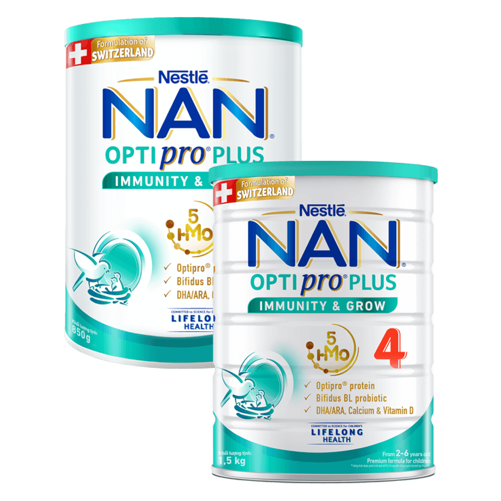 Sữa Nan Optipro PLUS 4 850g, HMO (2-6 tuổi) giá tốt