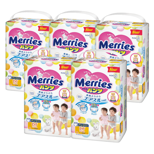 Bỉm tã quần Merries size XL 38 miếng (12-22kg)