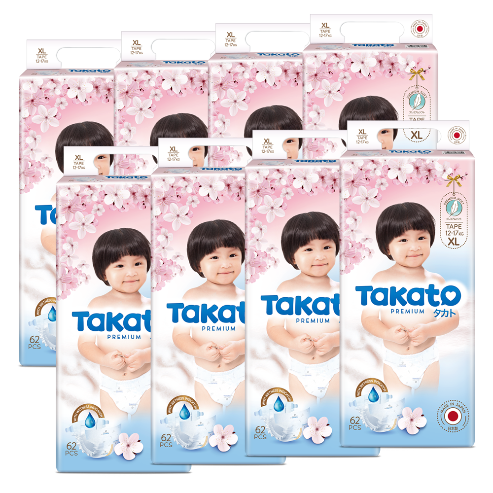 Tã dán Nhật Bản Takato siêu mềm mại (XL, 62 miếng) giá tốt