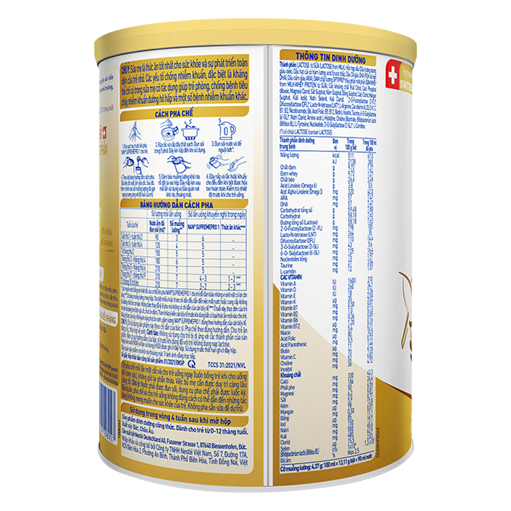 Sữa NAN SUPREME PRO số 1 800g (0-12 tháng) giá tốt