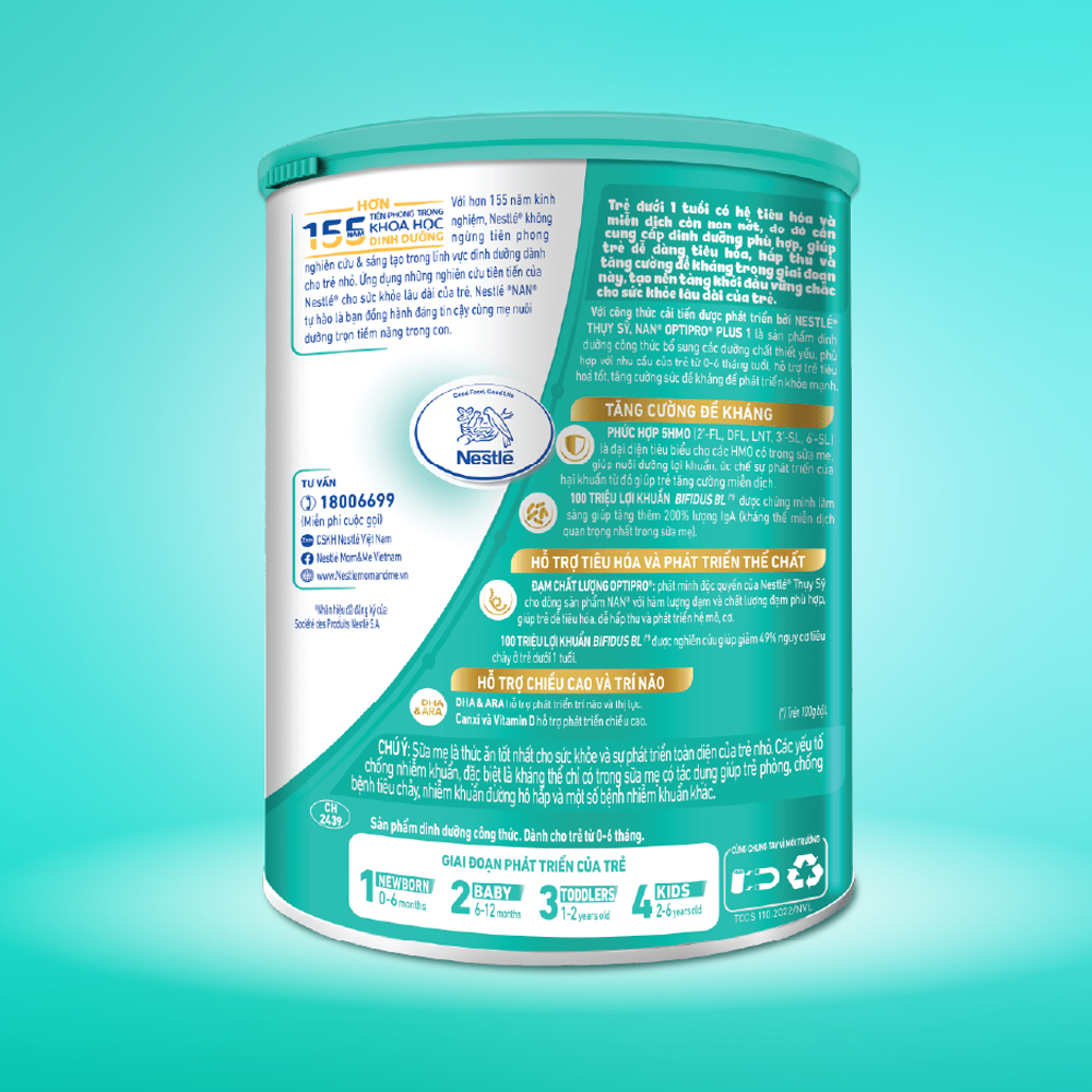 Sữa Nan Optipro PLUS 1 400g, HMO (0-6 tháng) giá tốt