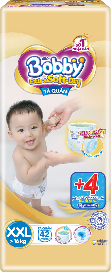 QT Bobby - TTE Bobby Quần Extra Soft Dry XXL42+4 | Quà tặng