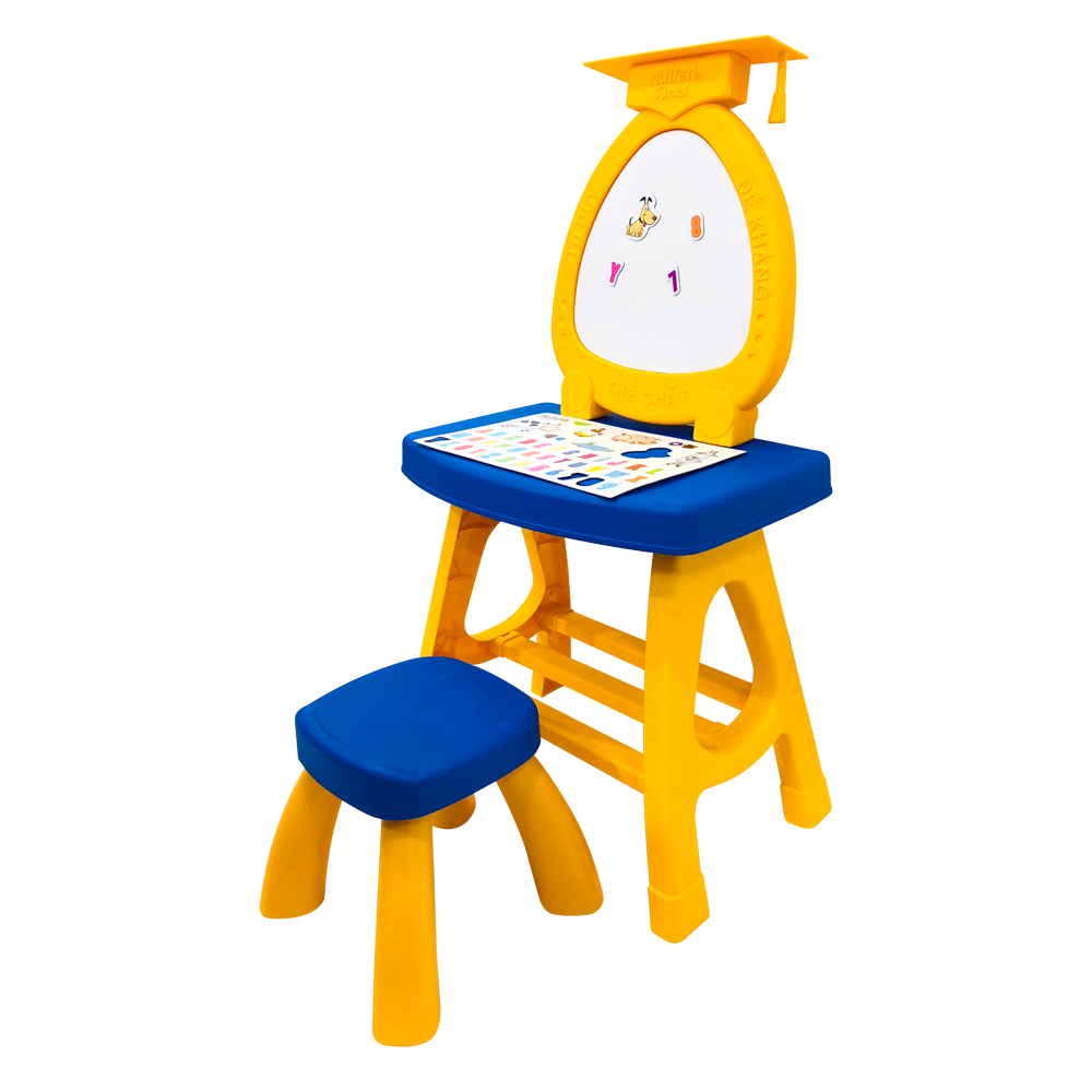 QT Nestle - Bộ bàn ghế kèm bảng học nam châm 3 trong 1 | Quà tặng