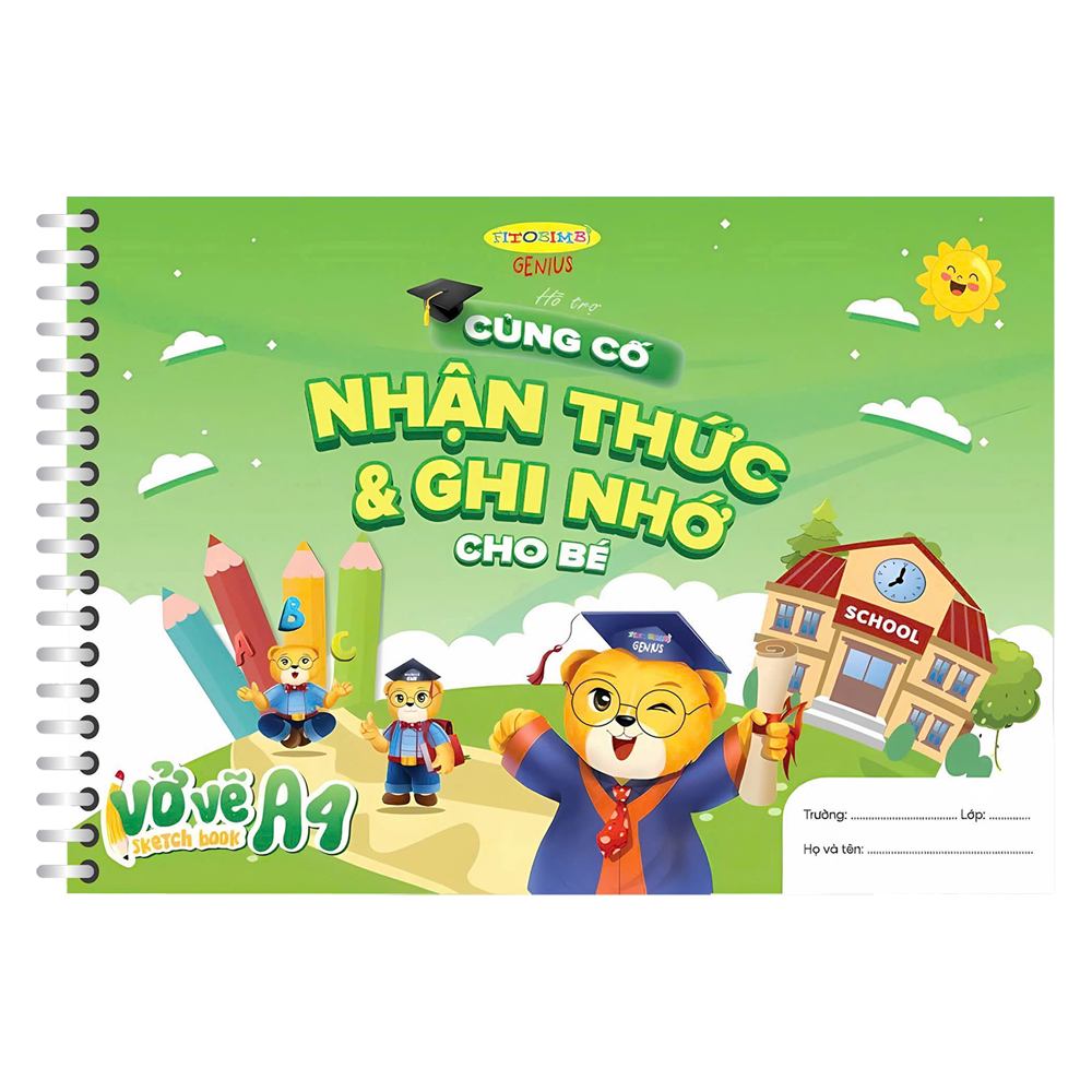 QT Delap_Vở vẽ A4 Fitobimbi Genius | Quà tặng