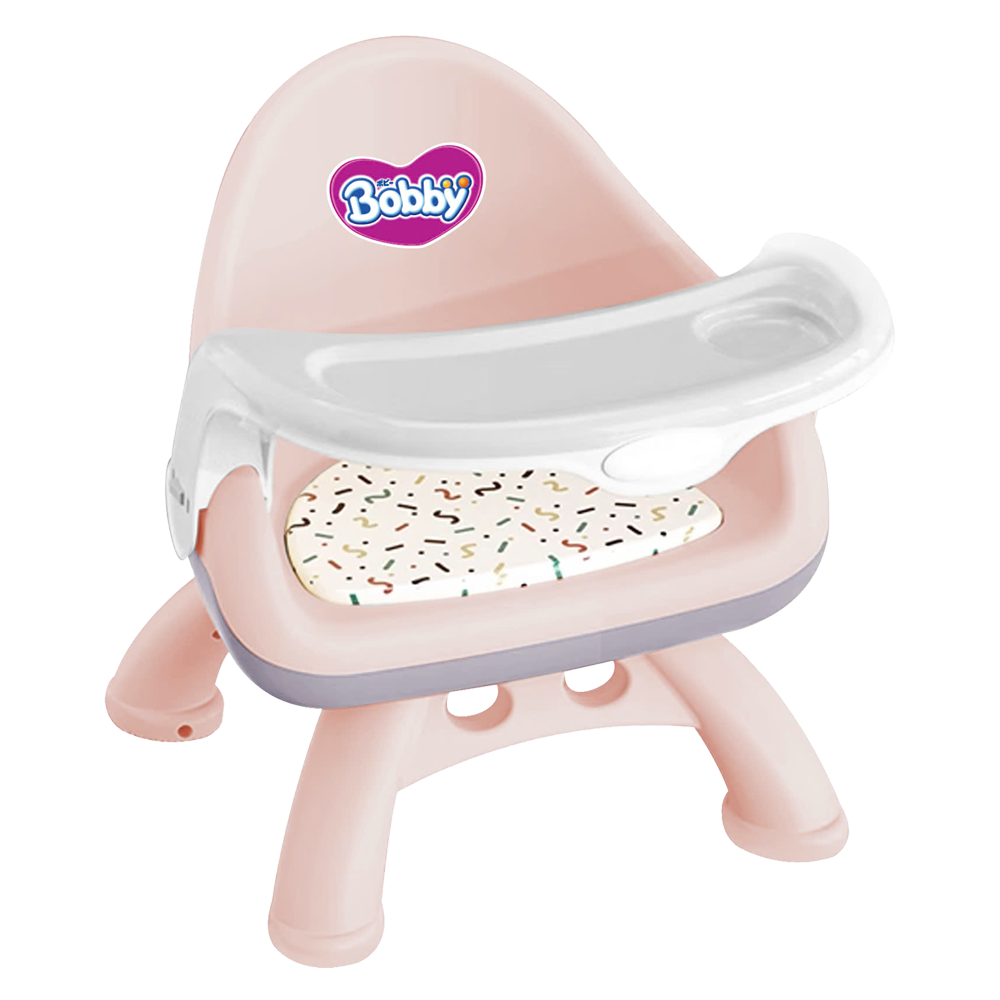QT Bobby - Ghế ăn dặm hình quả trứng (Hồng) | Quà tặng