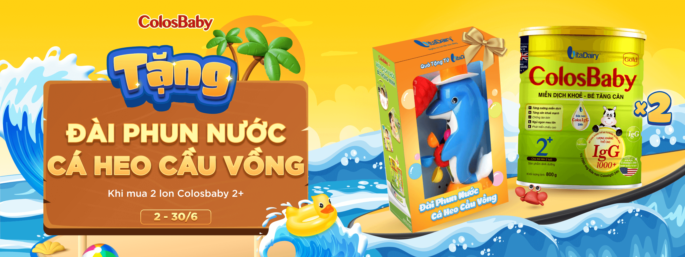 Cập nhật bảng giá giảm và khuyến mãi sữa Colosbaby mới nhất