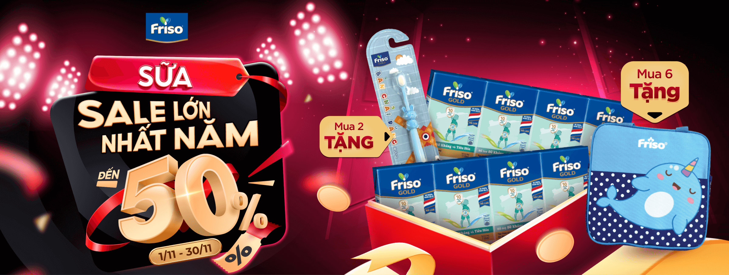 Cập nhật bảng giá giảm và khuyến mãi sữa Friso mới nhất