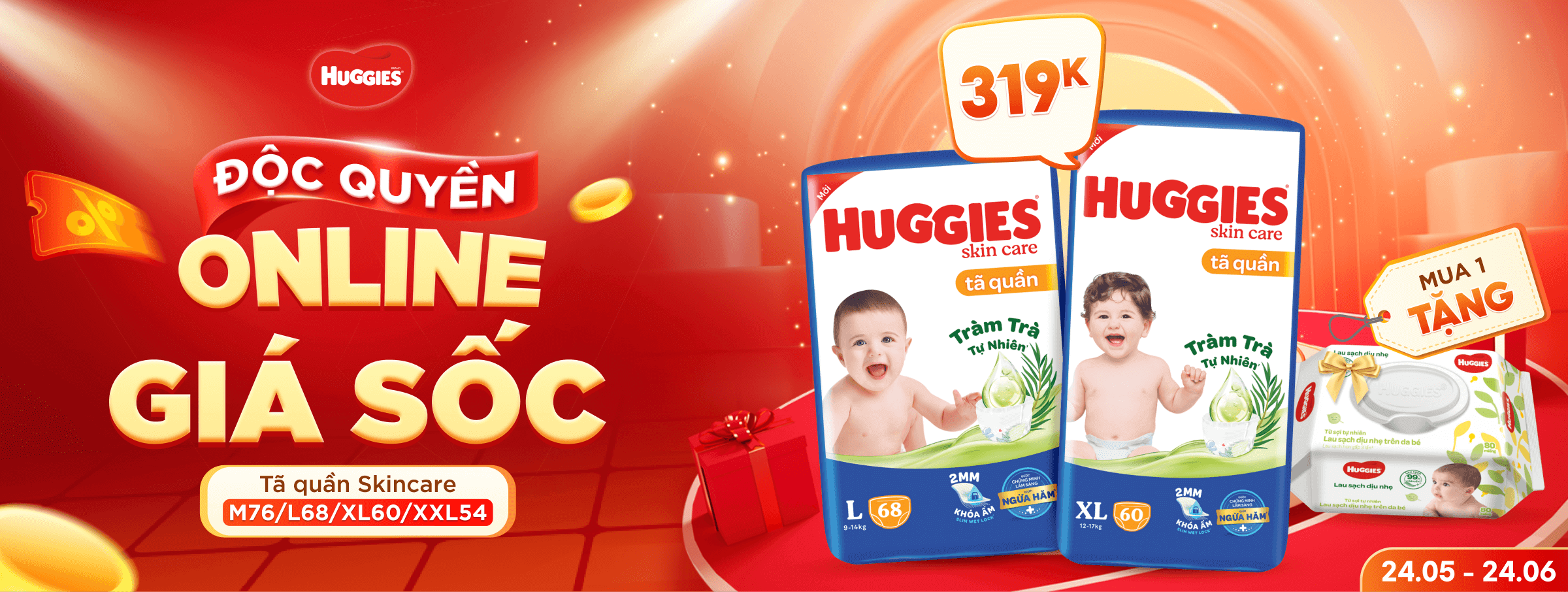 Bảng giá bỉm tã Huggies, cập nhật 1 giờ trước