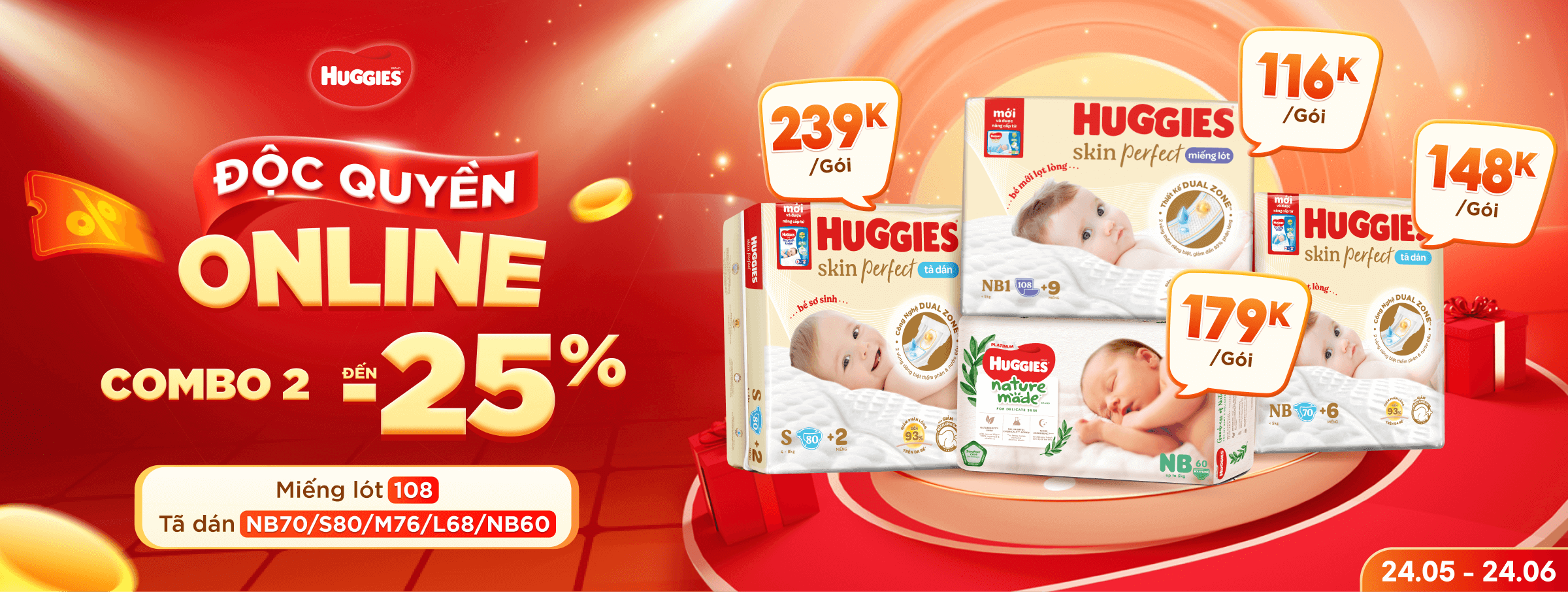 Bảng giá bỉm tã Huggies, cập nhật 1 giờ trước