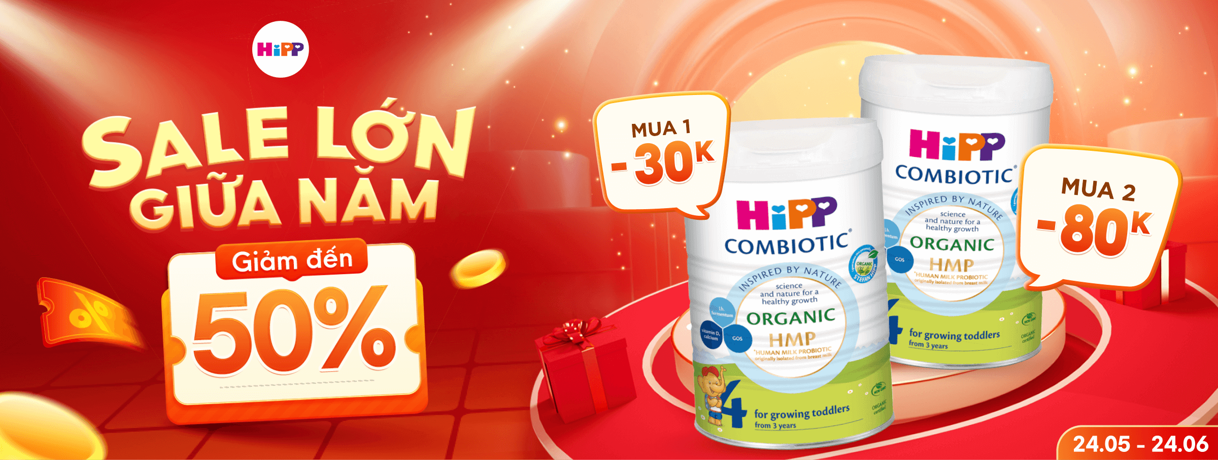 Cập nhật bảng giá giảm và khuyến mãi sữa Hipp mới nhất