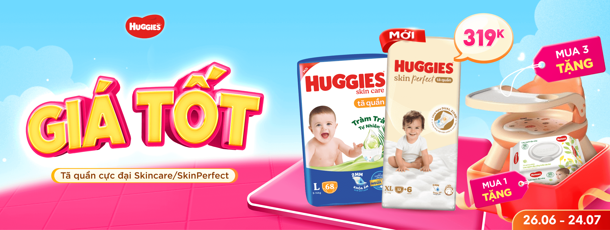 Bảng giá bỉm tã Huggies, cập nhật 1 giờ trước