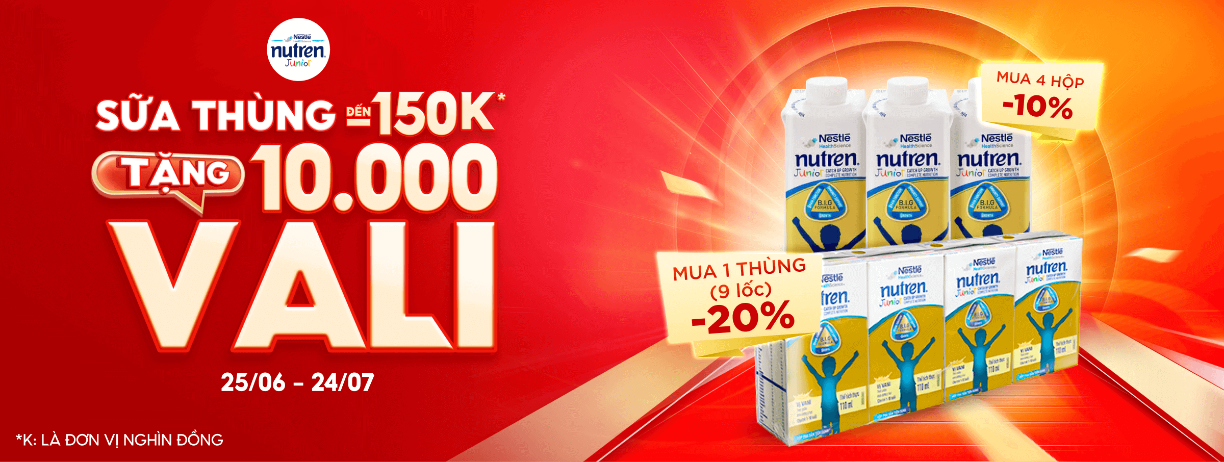 Bảng giá sữa Nutren Junior, cập nhật 1 giờ trước