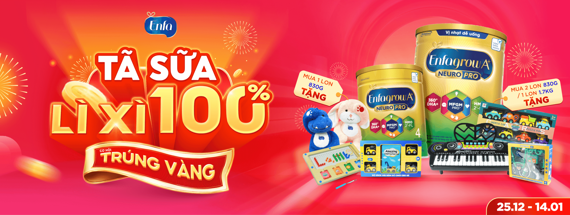 Cập nhật bảng giá giảm và khuyến mãi toàn bộ sữa Enfa mới nhất