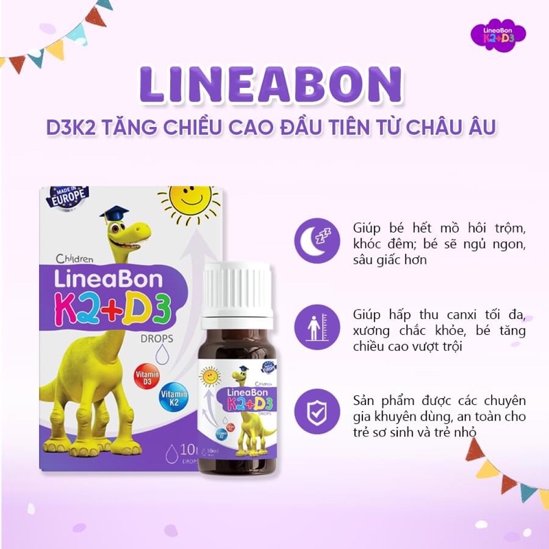 Có nên cho trẻ sơ sinh dùng Vitamin LineaBon K2+D3 không?