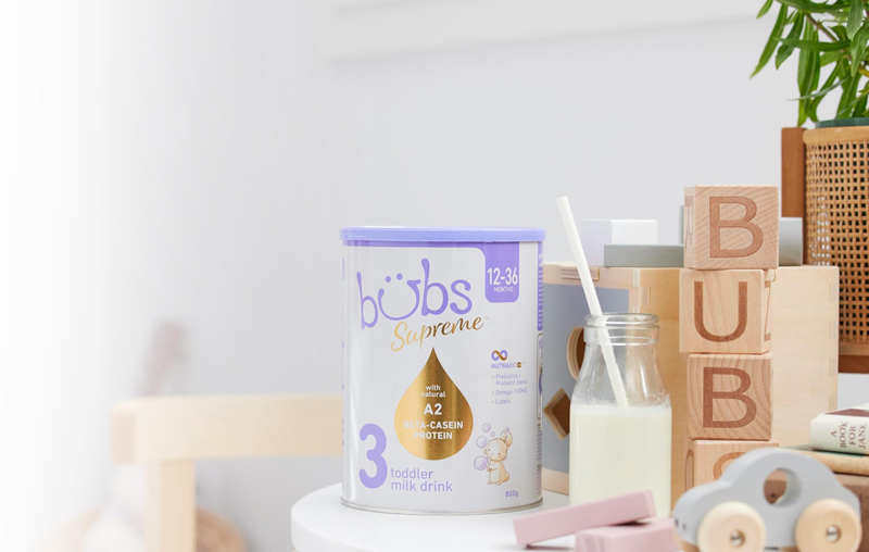 Bật mí 3 công dụng của sữa Bubs Supreme số 3 đối với hệ tiêu hoá của bé