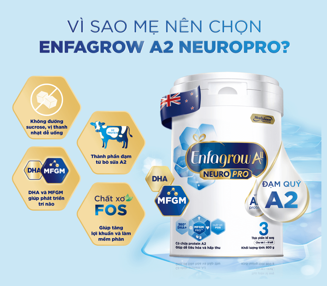 Sữa Bubs Supreme và sữa Enfa NeuroPro A2: Nên mua loại sữa A2 nào cho bé?